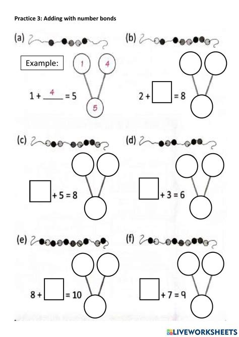 Addition Within 10 Online Exercise For Year 1 Live Worksheets
