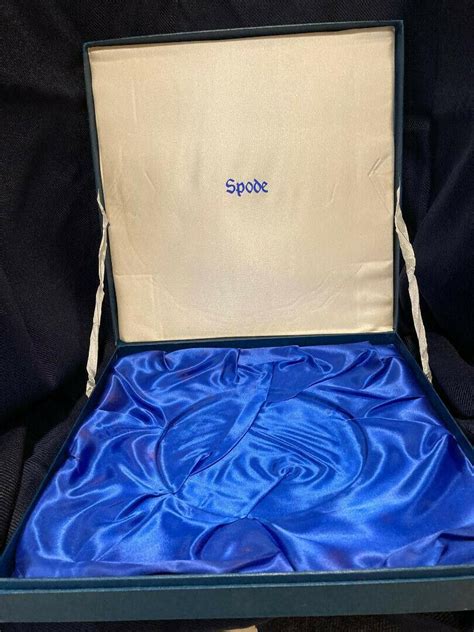 Judaica Spode Pottery Passover Seder Plate Blue And White Vintage With