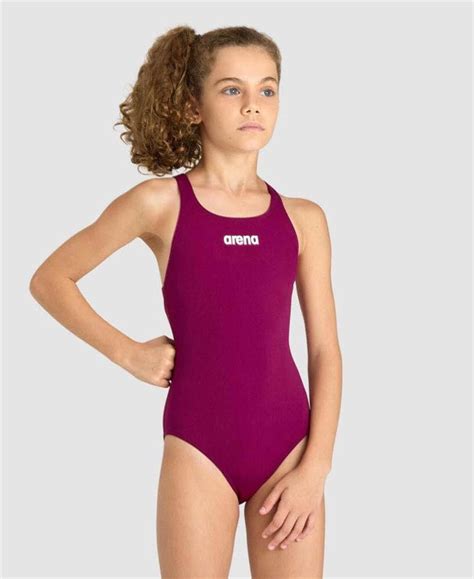 Arena Kiz Çocuk YÜzÜcÜ Mayosu Girls Team Swimsuit Swim Pro Solid