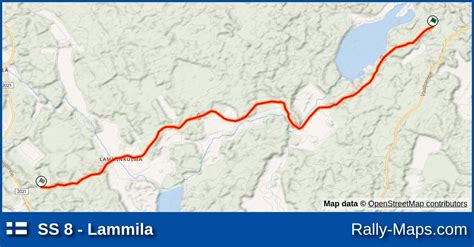 SS Lammila Stage Map Satakunta Ralli RALLI SM Rally Maps