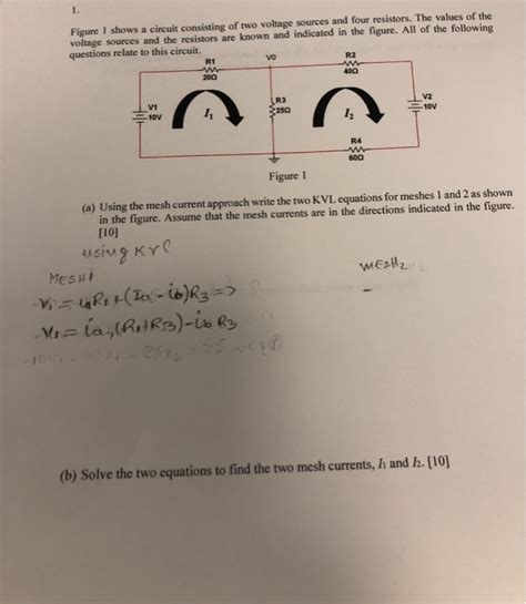 solved 1 figure shows a circuit consisting of two voltage