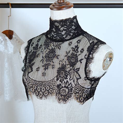 페이크 레이스폴라 페이크카라 페이크폴라 레이스블라우스 레이어드카라 넥케이프