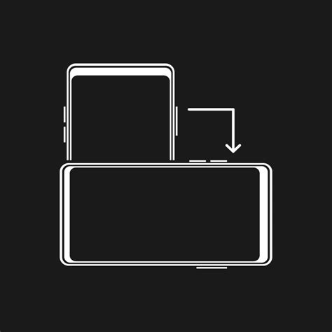Rotate Mobile Phone Turn Your Device Device Rotation Symbol Vector