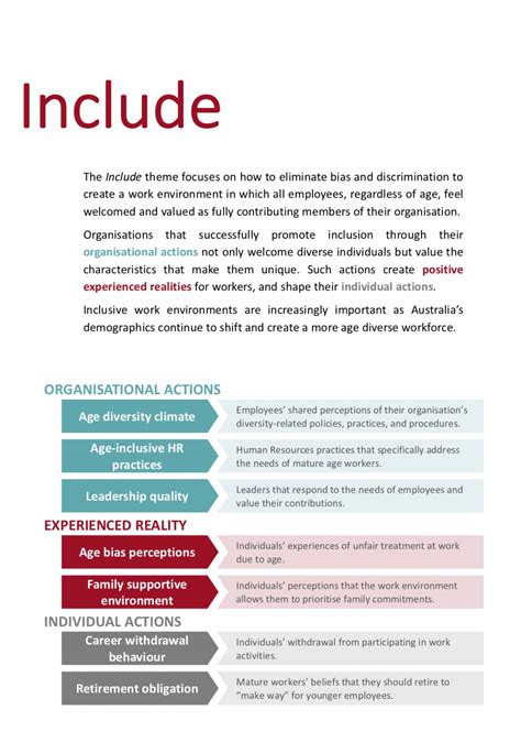 Our Research Model Organisations And Mature Workers