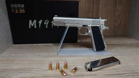 Amazon 1 2スケール ミニチュアモデルガン M1911 ガバメント シルバー 13cmモデル Alloy Army モデルガン 通販