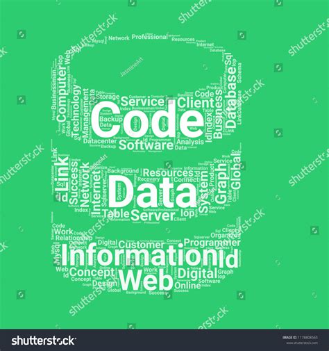 Database Word Cloud Vector Design Creative Stock Vector Royalty Free