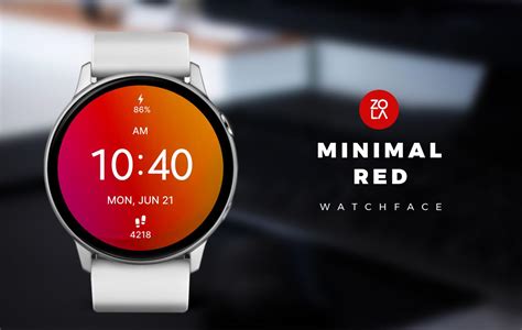 Minimal Red Watch Face Latest Version 100 For Android