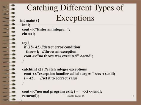ppt advanced c exception handling powerpoint presentation free