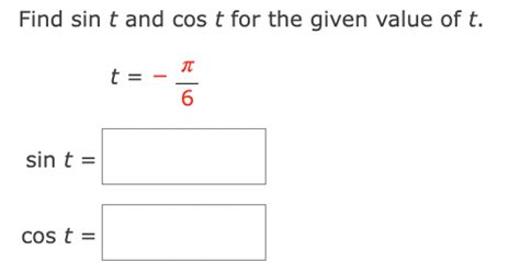 Solved Find Sint And Cost For The Given Value Of Chegg