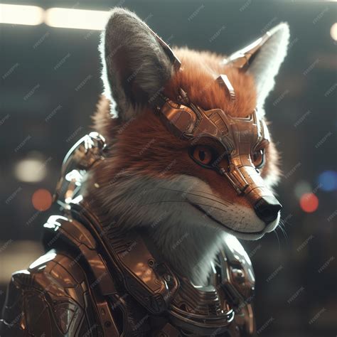Premium Photo | A fox head that is a futuristic machine of the future world Wildlife Animals ...