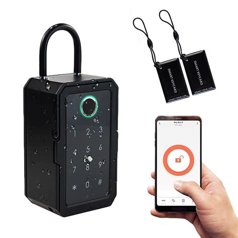 Bluetooth Smart Key Lock Box With App And Fingerprint Control Wall