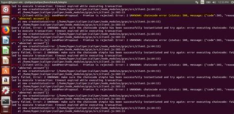 Chaincode Error Abnormal Account · Issue 143 · Hyperledger Caliper