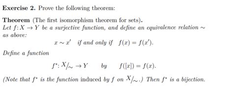 Solved Exercise Prove The Following Theorem Theorem The Chegg