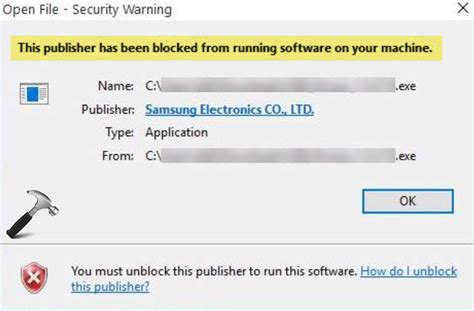 Fix This Publisher Has Been Blocked From Running Software On Your Machine