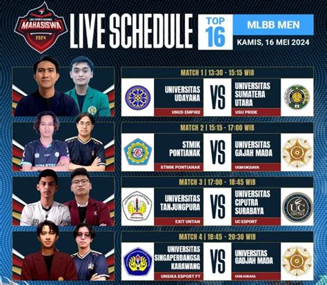 Liga Esports Nasional Mahasiswa 2024 Kategori MLBB Men Siap Mencari