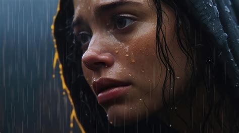 Premium Photo Cinematic Photography Style Rain Photography