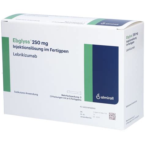 Ebglyss 250 Mg Injektionslösung Im Fertigpen 3 St Mit Dem E Rezept