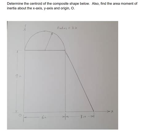 Solved Determine The Centroid Of The Composite Shape Below Also