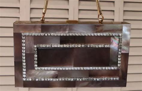 Monijor62 Antiguo Colec Cartera Compacta Rigida Madre Perla Mercadolibre