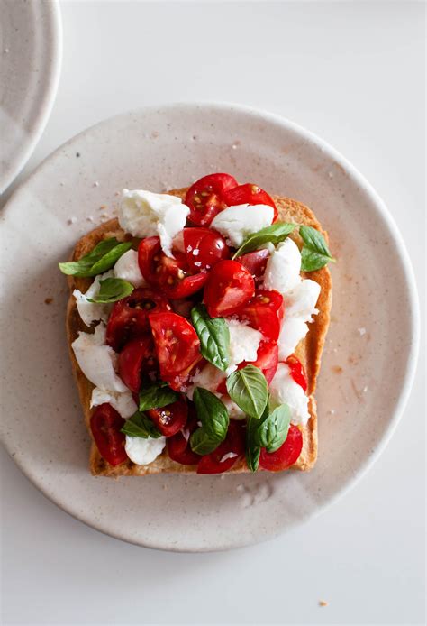 Bruschetta Style Tomato Mozzarella Toast