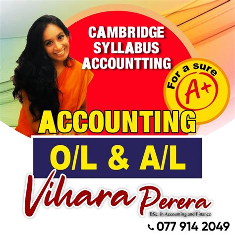 Accounting Classes London O L London Exams Gampaha