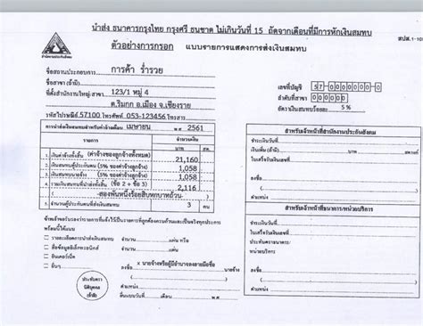 [การขึ้นทะเบียนนายจ้าง กองทุนประกันสังคม และกองทุนเงินทดแทน] ตัวอย่างการกรอกแบบรายการแสดงการส่ง
