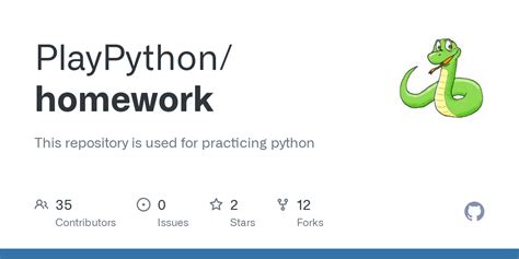 GitHub PlayPython Homework This Repository Is Used For Practicing Python