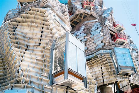 Construction Photographs Revealed For Frank Gehrys Mountainous
