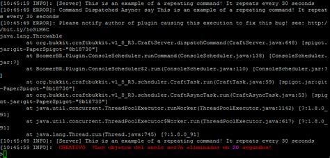 Plugins Triggering Commands Async Spigotmc High Performance Minecraft Community