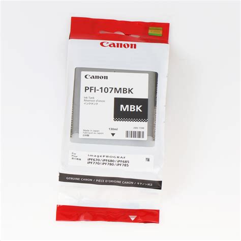 CAN-PFI-107 MATTE BLACK INK CARTRIDGE 155ML - Rocky Mountain Blueprint