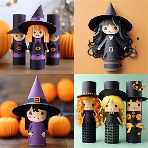 Halloween Paper Tube Crafts Halloween Paper Crafts Fun Halloween