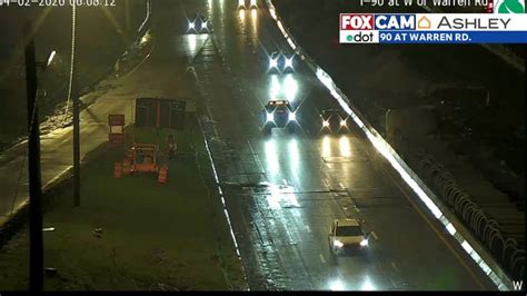 Pothole On I 90 Eastbound Near Rocky River And Lakewood