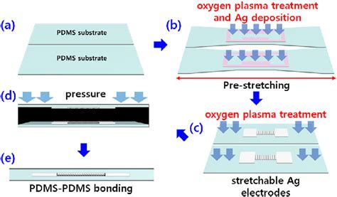 Fabrication Process Of The Stretchable Ag Electrode Using A Pdms Pdms