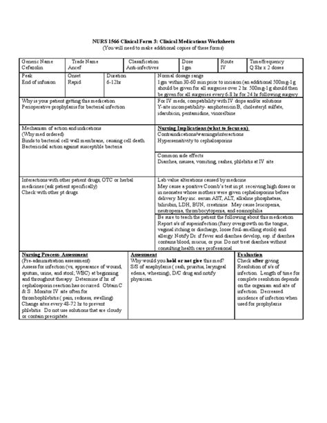 Ancef Drug Card Rtt Medical Specialties