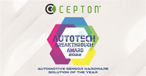 Ceptons Nova Lidar Named Automotive Sensor Hardware Solution Of The