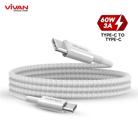 Jual Vivan Cable Data Vorcc100 For Iphone 15 16 Type C To C Power