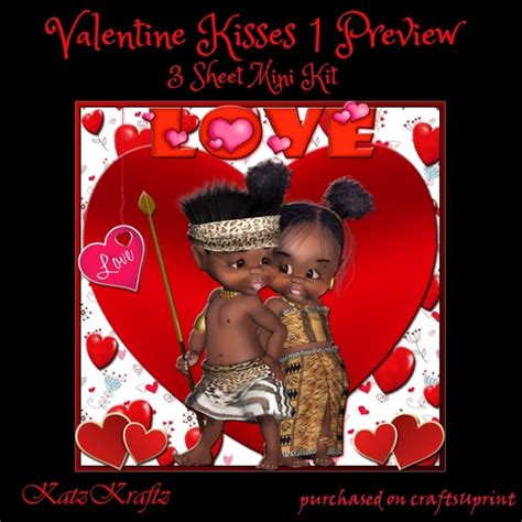 Valentine Kisses Cup Craftsuprint