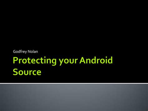 Protecting Source Code Ppt