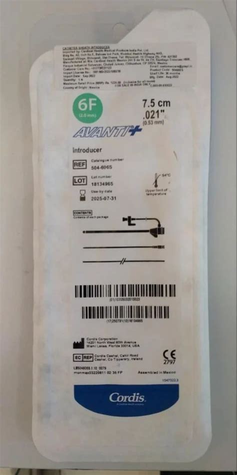 Cordis Introducer Sheath 5 Fr At ₹ 1000 Piece In Ahmedabad Id