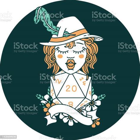 천연 스무 주사위 롤 아이콘이있는 인간 바드 가수에 대한 스톡 벡터 아트 및 기타 이미지 가수 굴리기 깃털 Istock