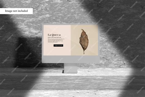 Premium Psd Front View Desktop Mockup For Showcasing Your Ui Design