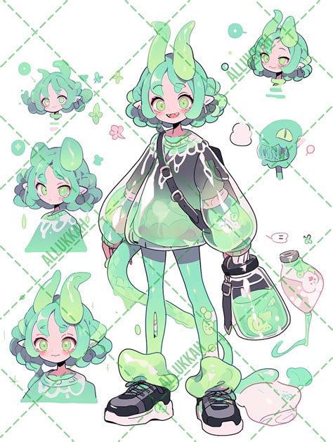 Open Adopt 147 Waifu Slime Girl By Allukkah On Deviantart