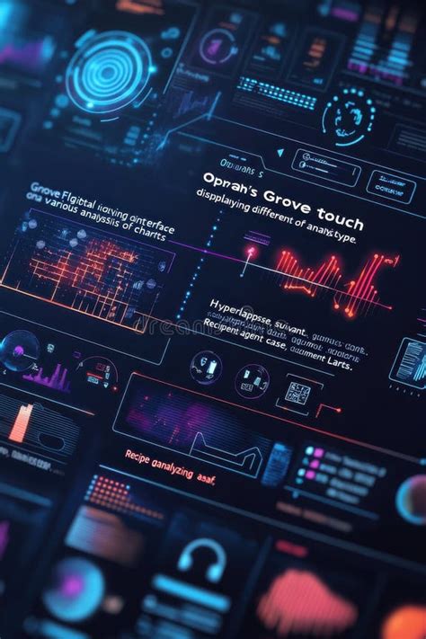 Technological Interface With Futuristic Data And Advanced Analysis Displays Stock Image Image
