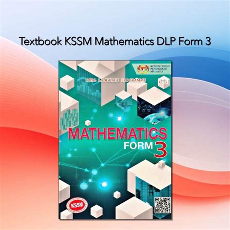 [mk] Textbook Kssm Mathematics Dlp Form 3 Lazada