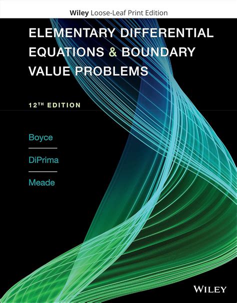 Elementary Differential Equations And Boundary Value Problems Boyce