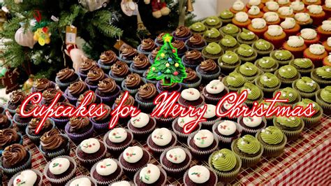 컵케이크 대량 생산 ㅣ 초코와 녹차와 바닐라와 레드벨벳 컵케이크 ㅣ 컵케이크로 크리스마스 선물 Youtube