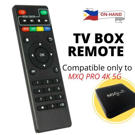 Remote For Mxq Pro 4k 5g Tv Box Shopee Philippines