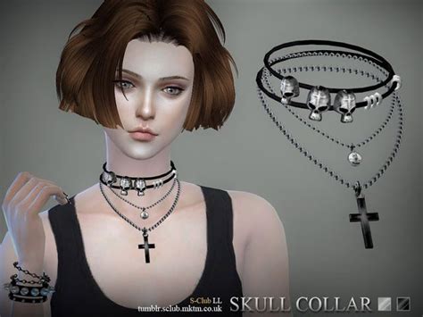 The Best Necklace By S Club The Sims Sims Mods Sims 4 Kleider