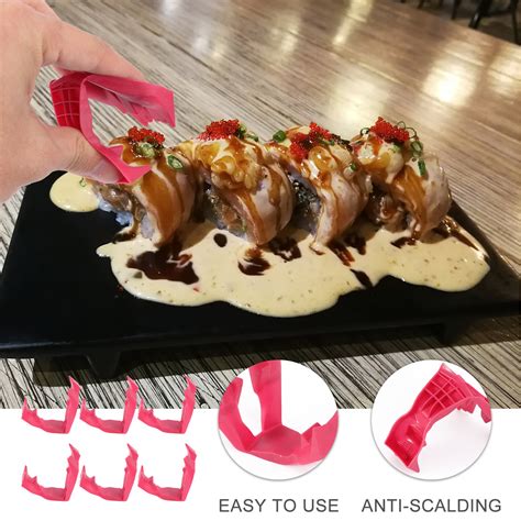 Yuanmiaoke 6pcs Food Finger Tongs Meal Prep Eating Trongs Anti Scald