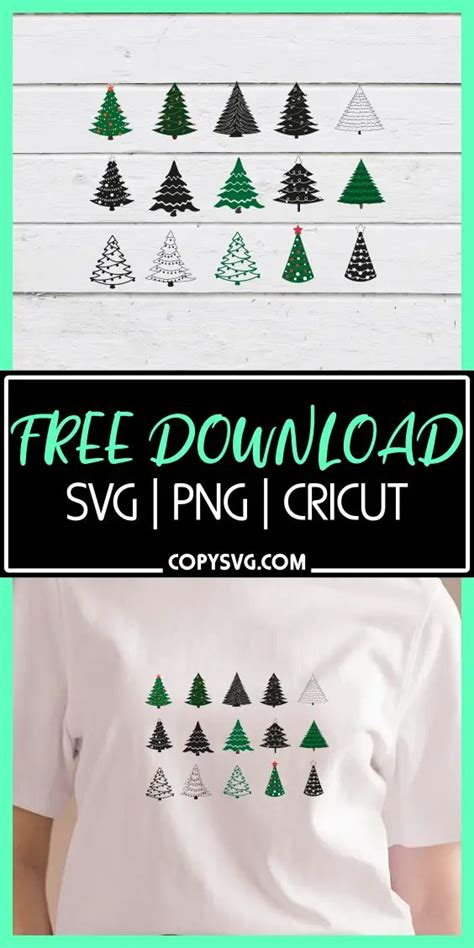 Trim The Tree Free Christmas Tree SVGs For Cricut